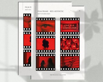 Single Film Strip Frame Sticker Pack Retro Stickers Frame | Etsy