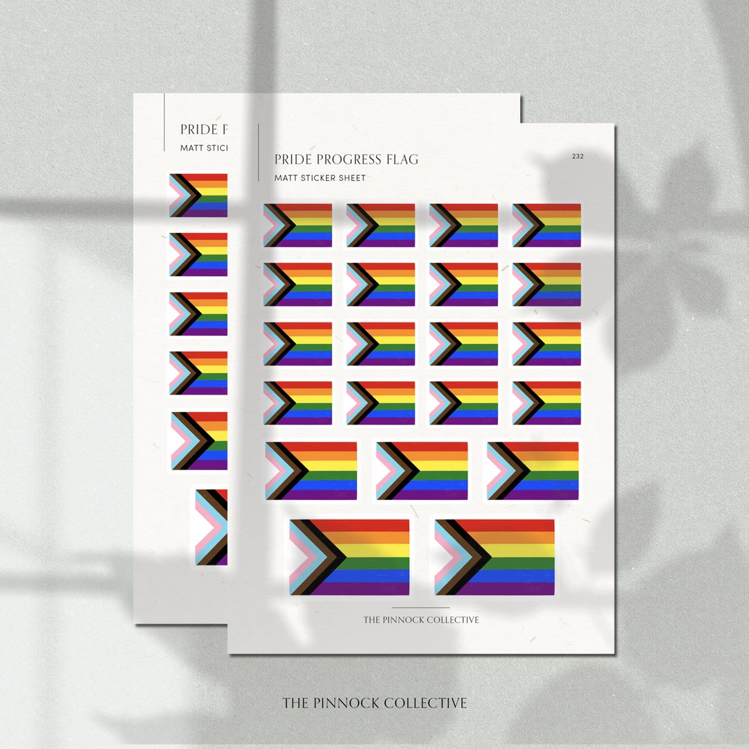 Pride Flag Sticker Sheet LGBTQ Stickers Rainbow Gay Pride - Etsy