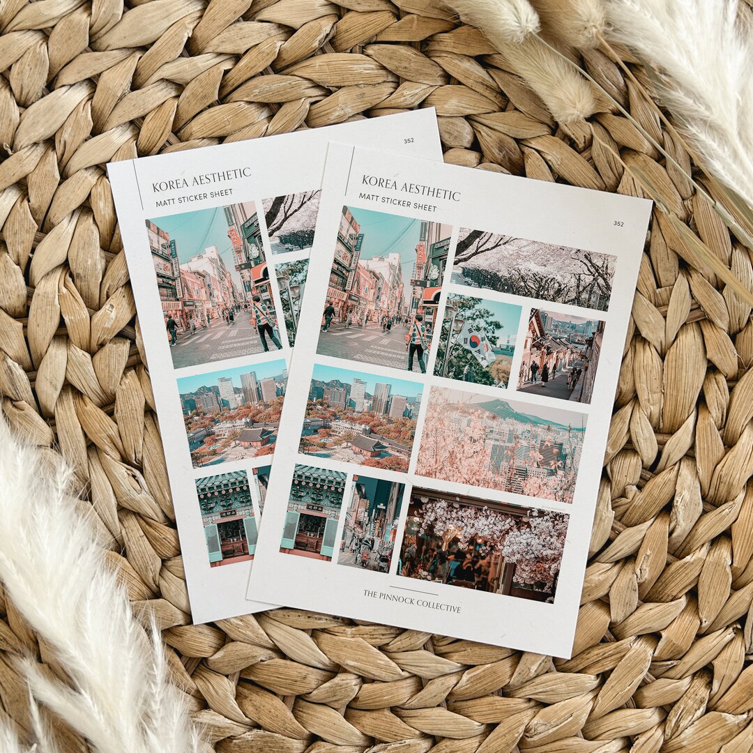 Korea Sticker Sheet Perfect for Journaling and Scrapbooking Korea ...