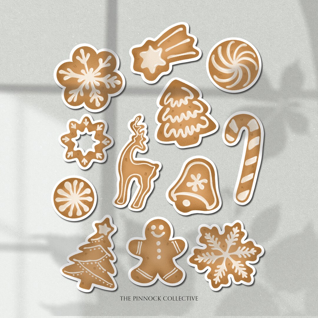 Sticker Pack Christmas Cookies Stickers Christmas Sticker Pack ...