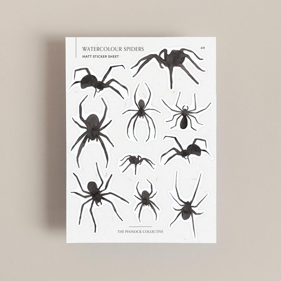 Spiders Sticker Sheet | Halloween Planner | Spooky Crafts ...