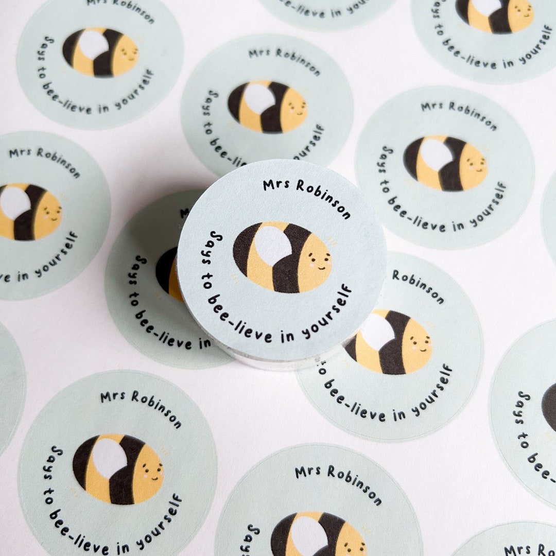 Personalised Teacher Stickers Well Done Stickers School Teacher ...