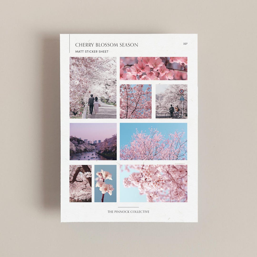 Sticker Sheet | Sakura Season | Sakura Stickers | Cherry Blossom ...