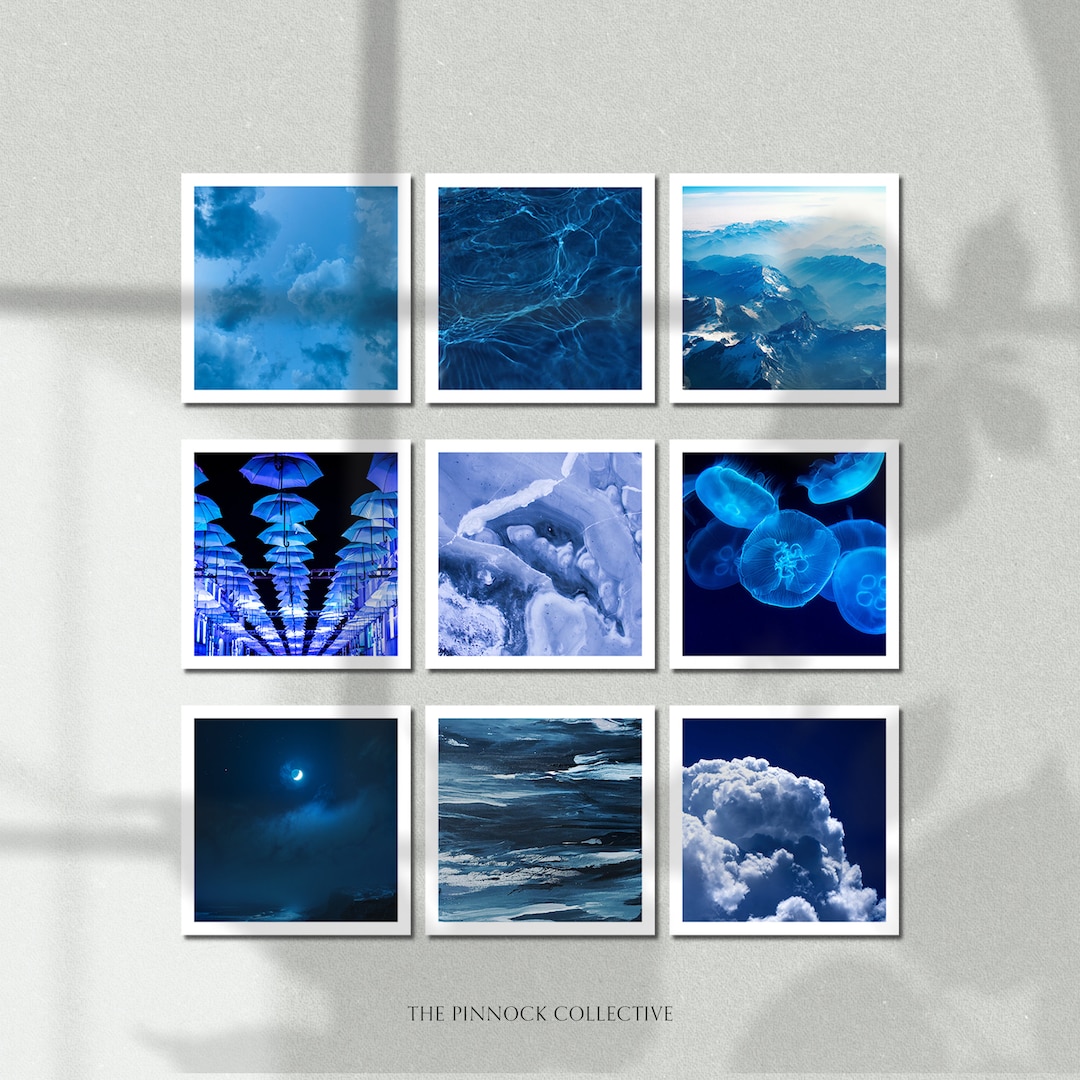 Blue Aesthetic Sticker Pack, Perfect for Journaling and Scrapbooking ...