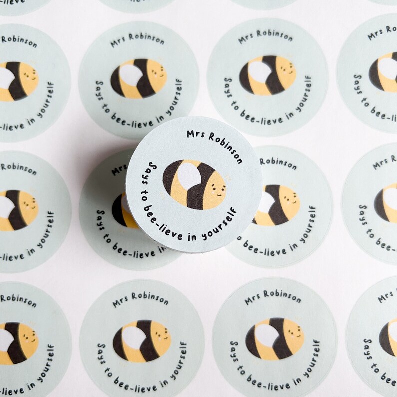 Personalised Teacher Stickers | Well Done Stickers | School Teacher ...