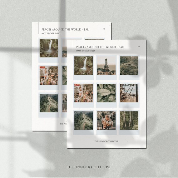 Mini Bali Sticker Sheet Perfect for Journaling and | Etsy