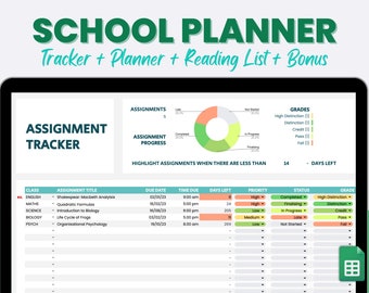 Homework Google Sheets - Etsy