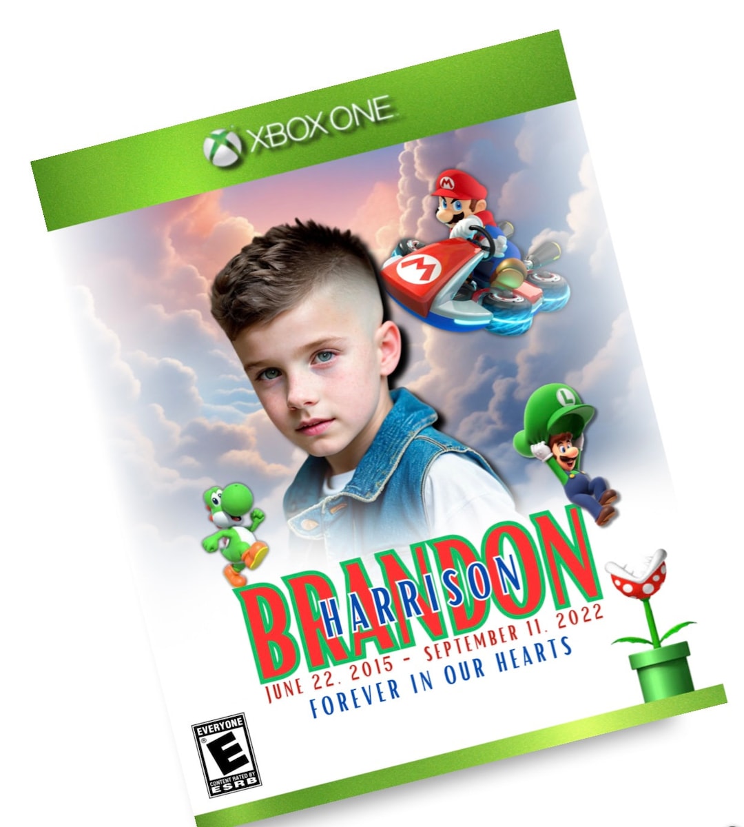 XBOX Inspired Mario Bro Funeral Programs Obituary 4 Page 8.5 X 11 - Etsy