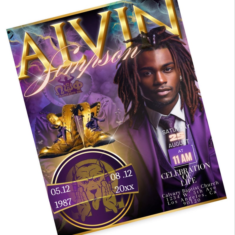 Fraternity Funeral Program - Etsy