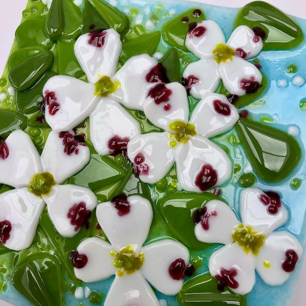 Fused Glass Flowers - Etsy
