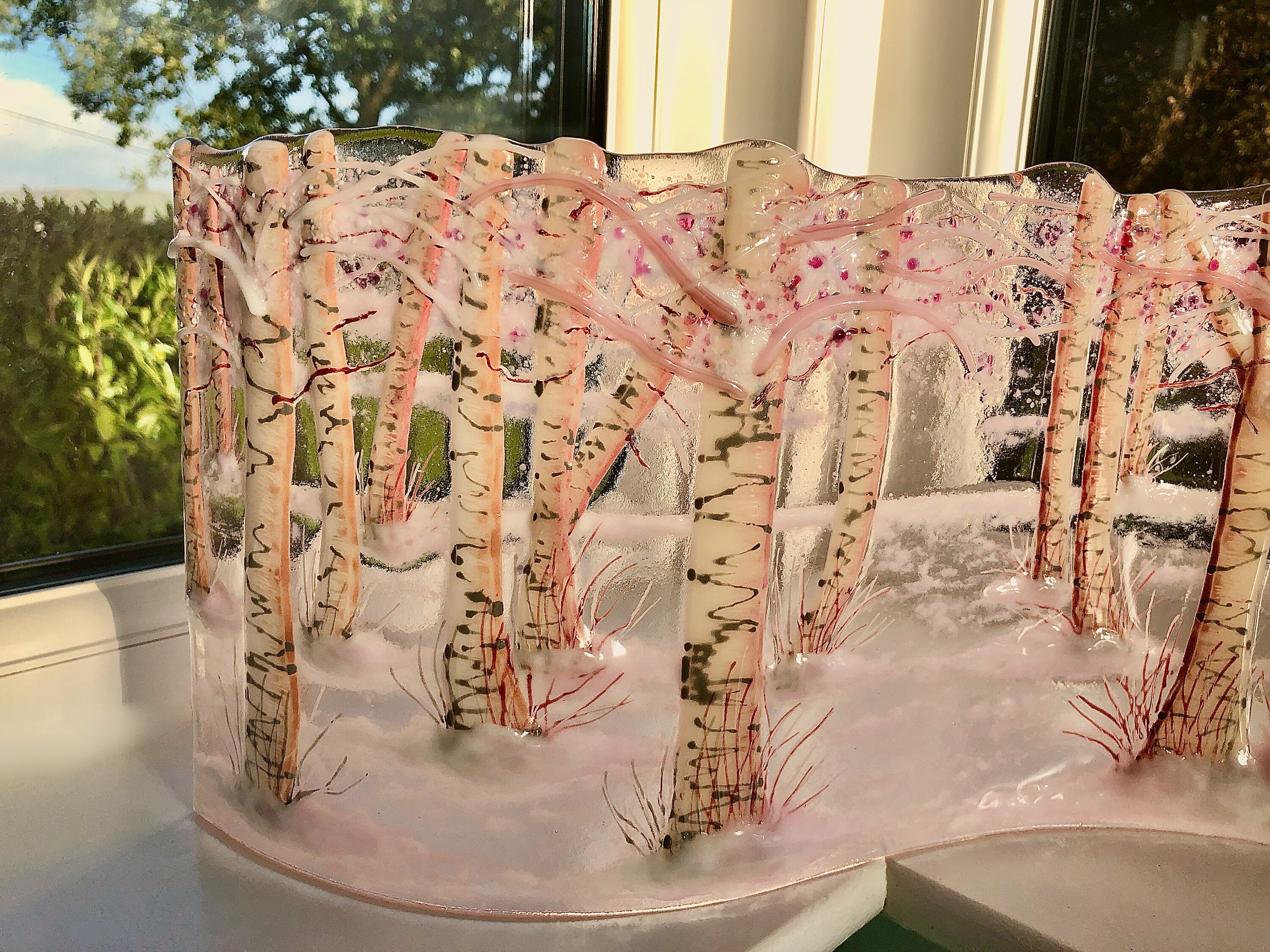 Winter Dawn Silver Birch or Aspen Extra Large Wave Fused - Etsy