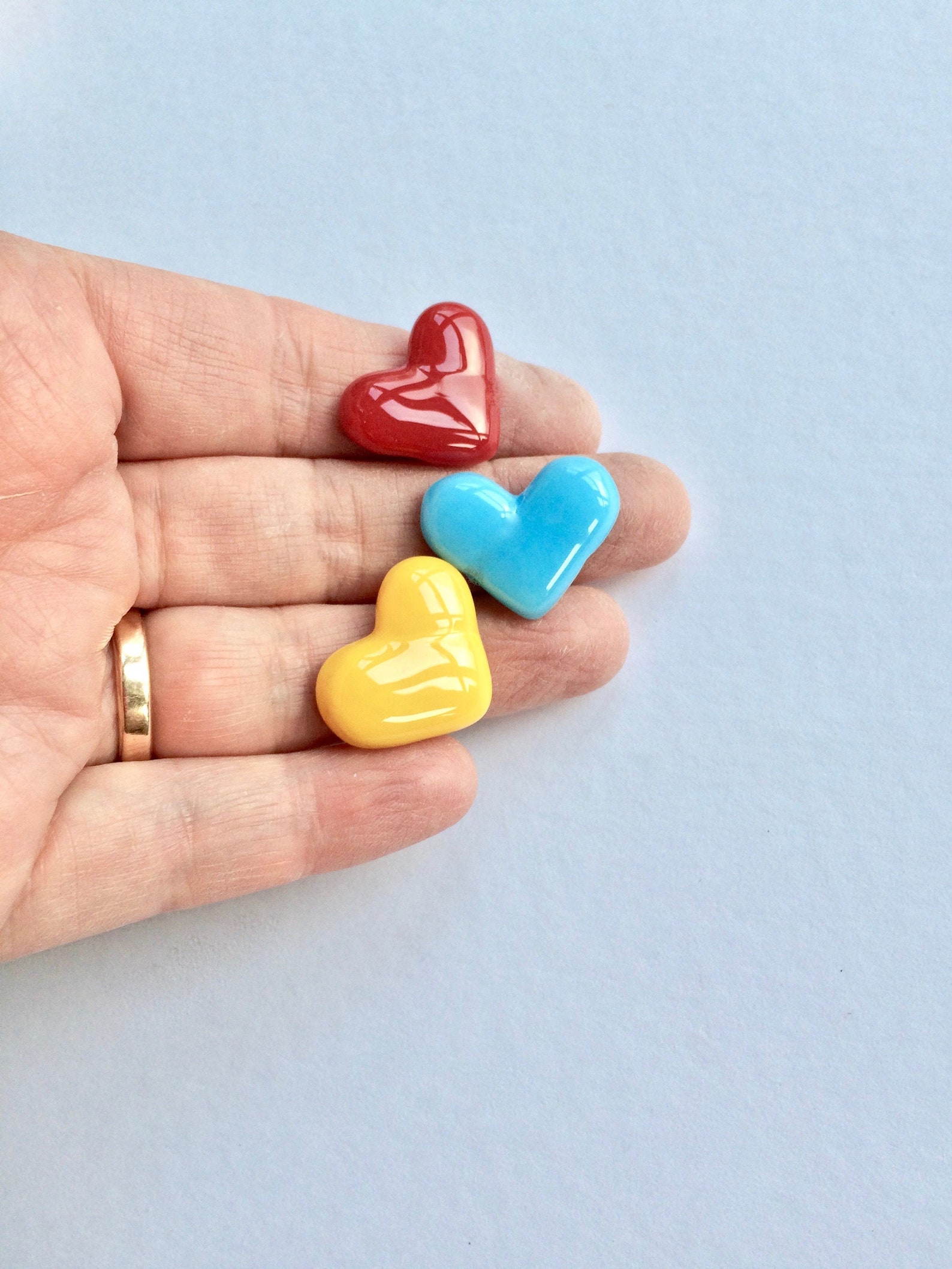 Hand Cut Fused Glass Pocket Heart and Poem Fused Glass Heart - Etsy UK