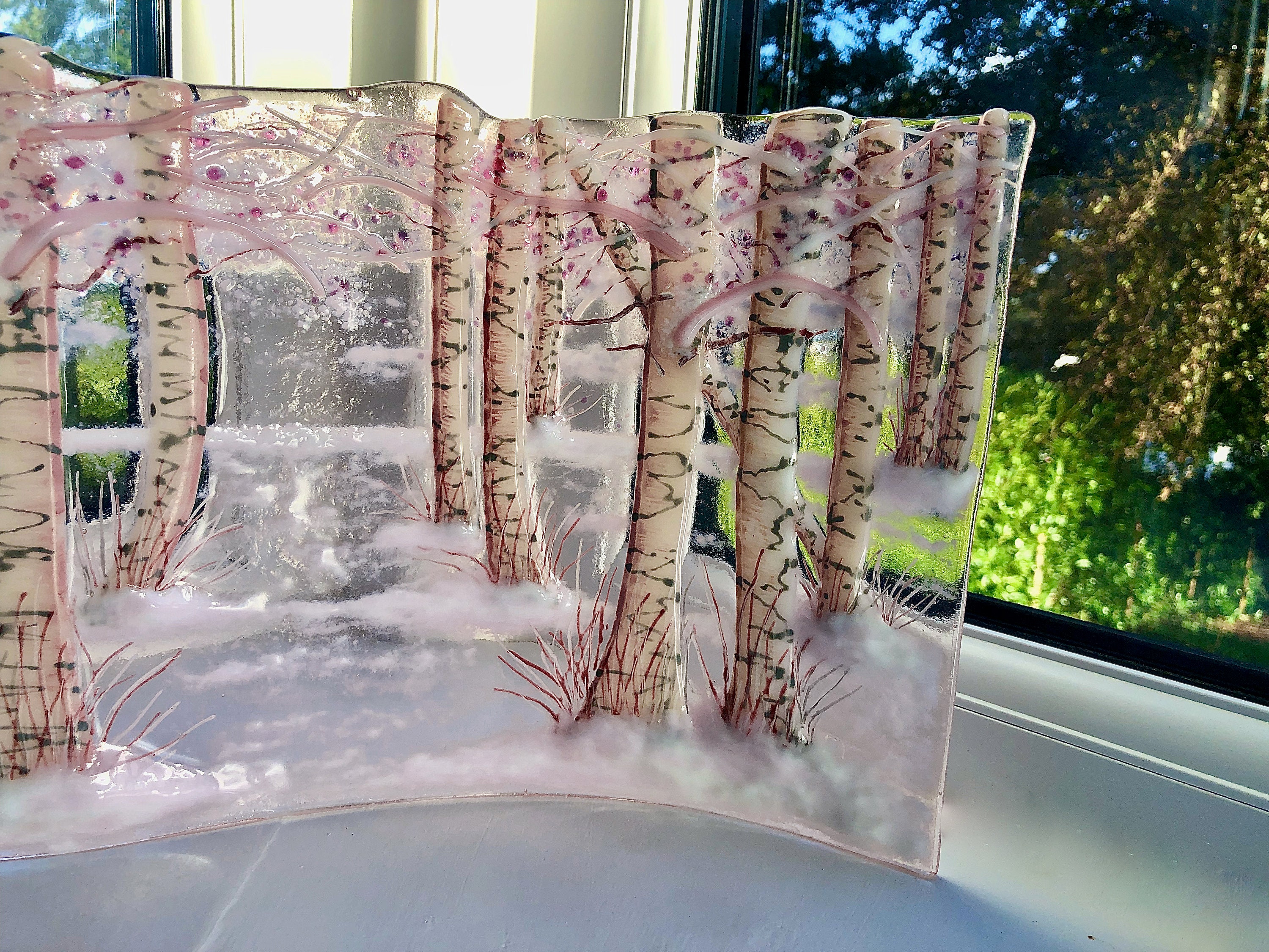 Winter Dawn Silver Birch or Aspen Extra Large Wave Fused - Etsy