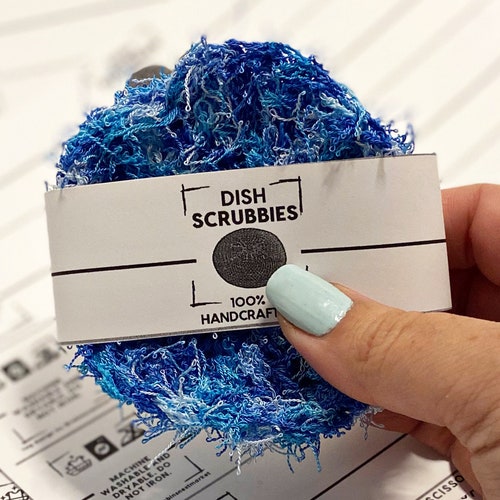 PRINTABLE Dish Scrubbies Wraps and Tags Bundle Downloadable | Etsy