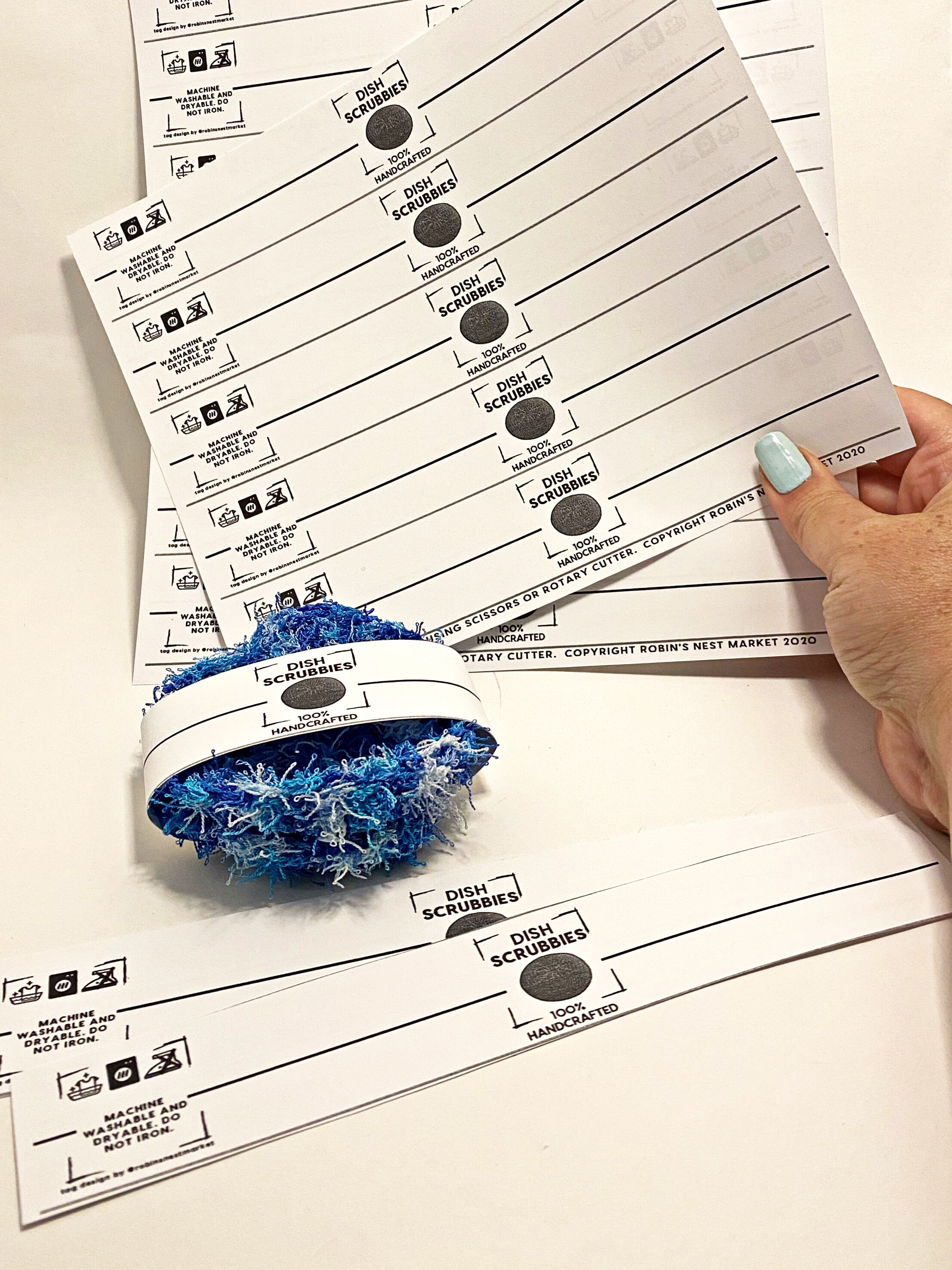 PRINTABLE Dish Scrubbies Wraps and Tags Bundle Downloadable PDF ...