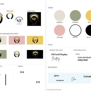 Brand Identity Tool Kit Custom Logo, Stationary, Social Media Branding ...