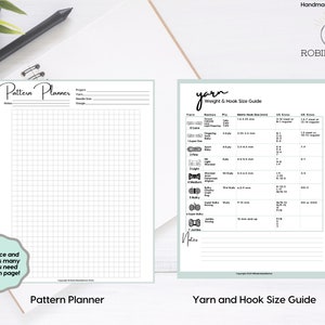 Crochet Project Notebook Planner Updated Design, Sales & Inventory ...
