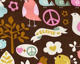 Peace Fabric Sketchy Peace by Heidiryancreative Multicolor - Etsy