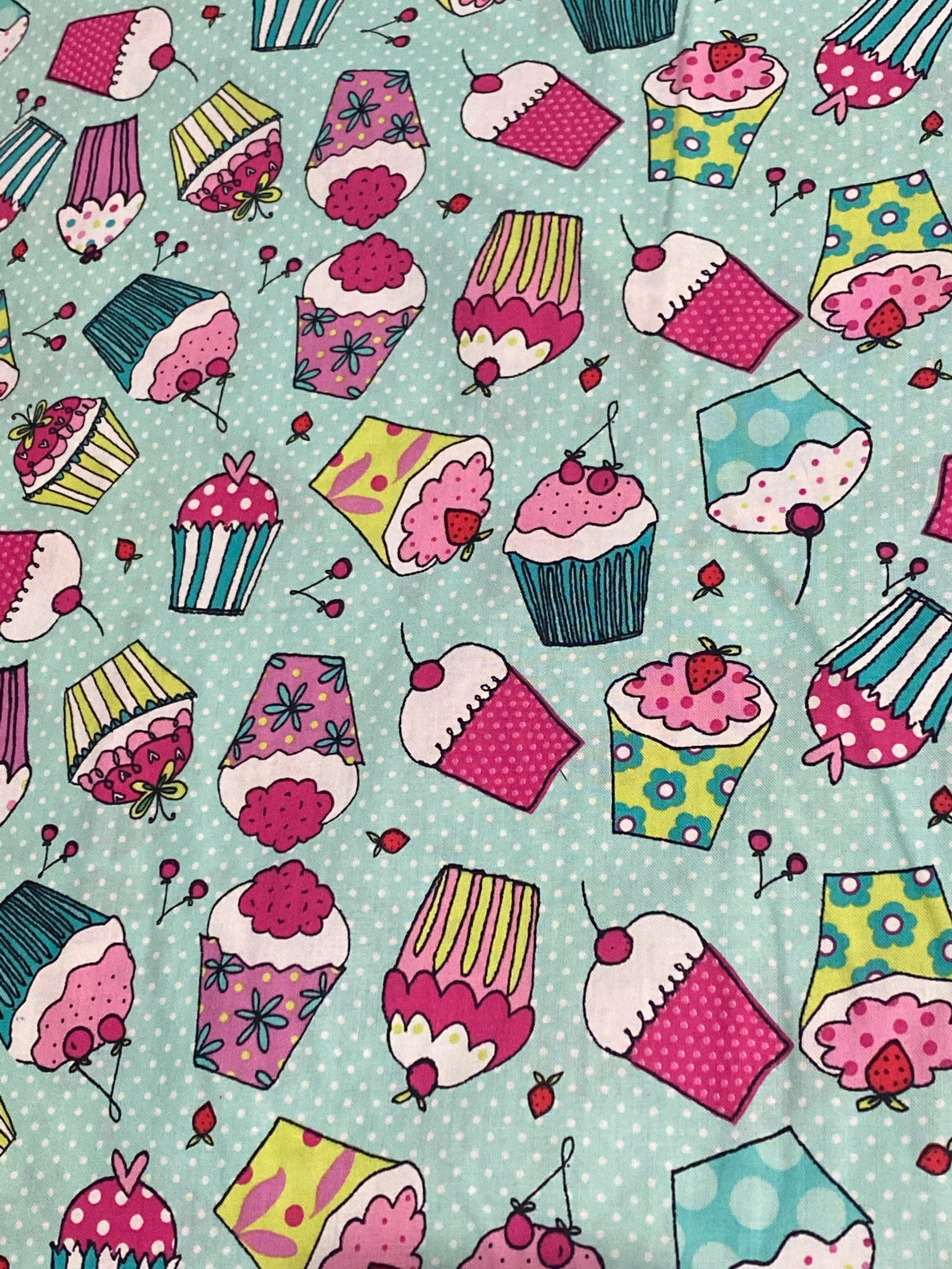 By the Yard Cotton Rare Fabric Cupcake Dot Jo Ann Fabric - Etsy