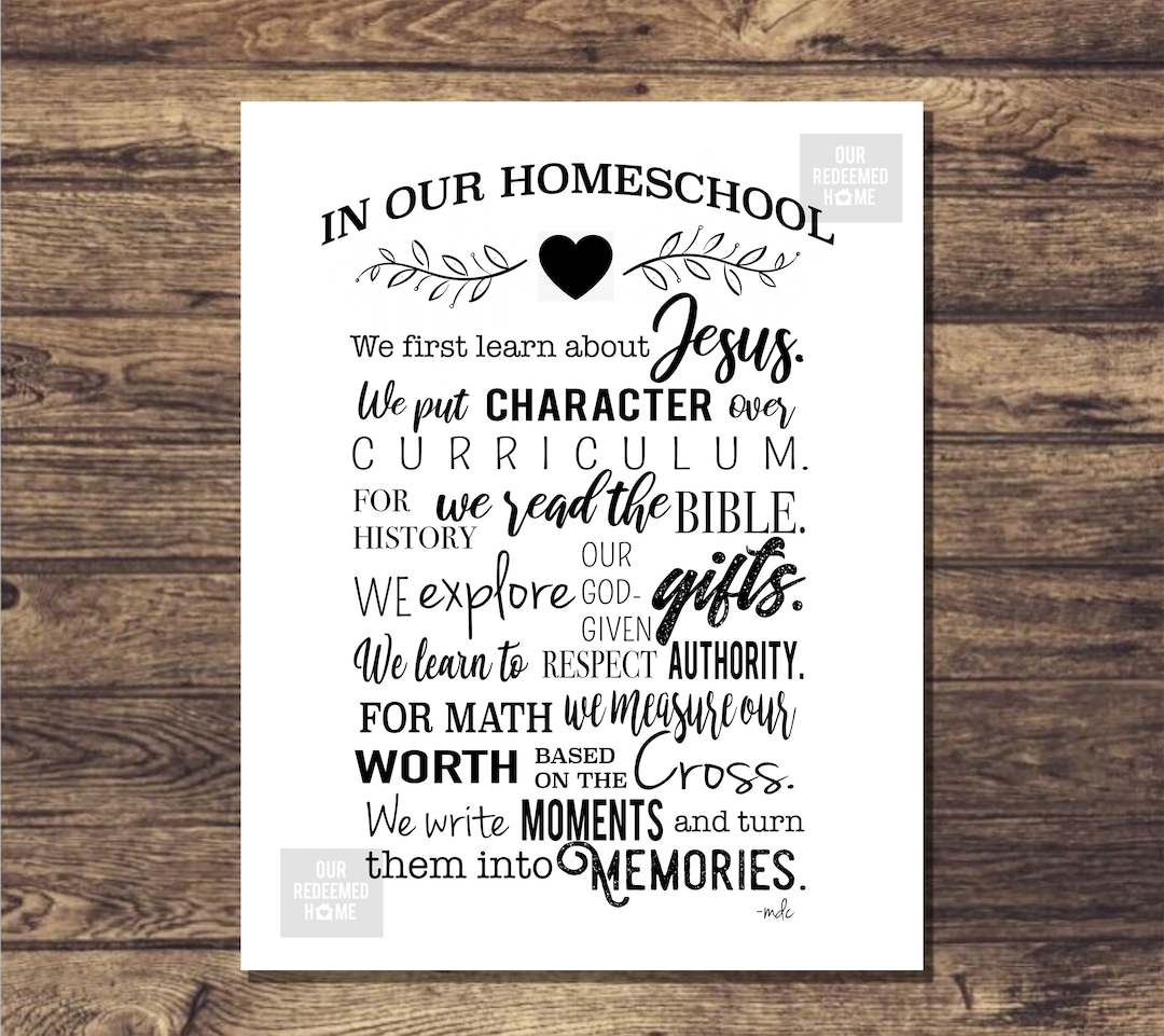 Homeschool Room Decor - Homeschool Wall Decor - Classroom Inspirational ...