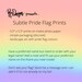 Aroace Flag Pride Print 5.5" X 5.5" - Watercolour Sky - Subtle Pride ...
