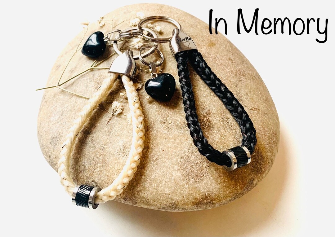 Keyring in Memory Made of Tail Hair - Etsy