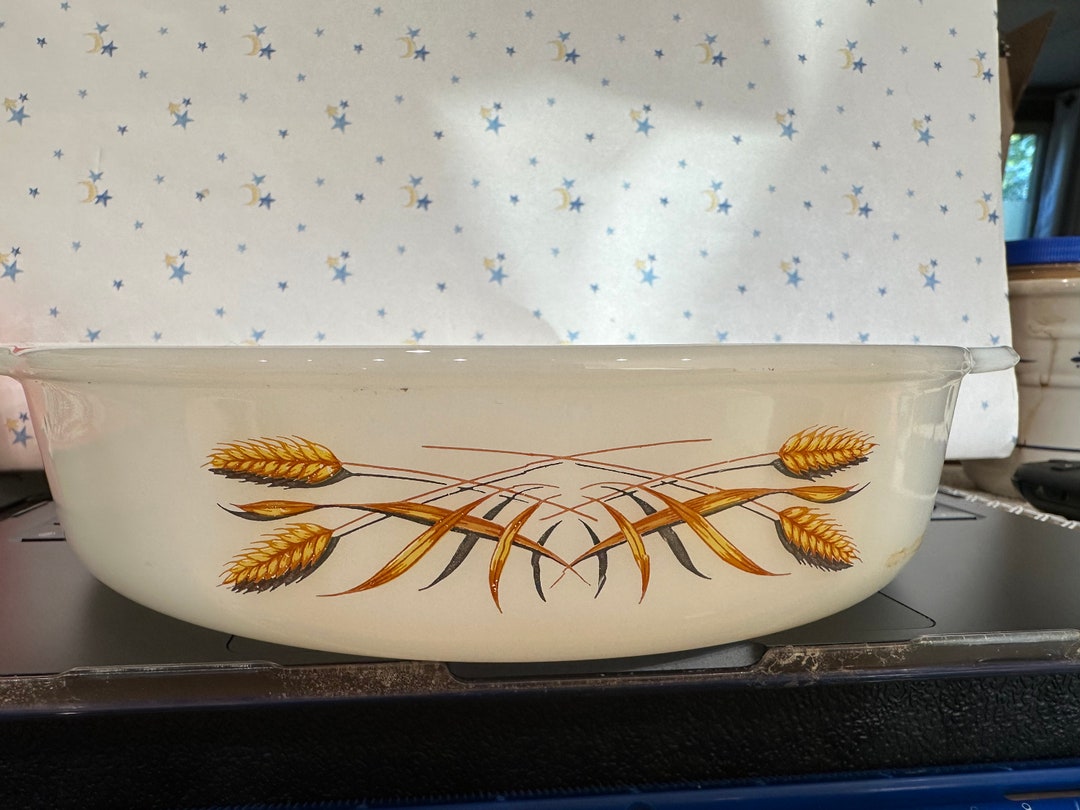 Anchor Hocking 450 Fire King Wheat Pattern 9 X 2 - Etsy