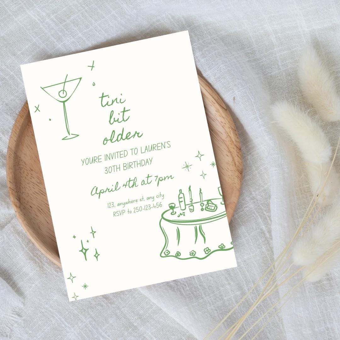 Girly Birthday Invite, 21st Birthday Invitation, Birthday Party ...