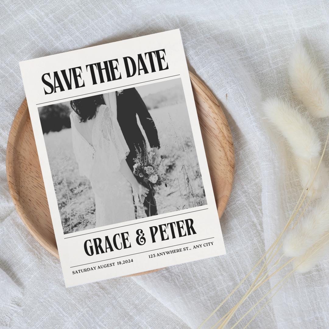 Engagement Party Invitation Template, Modern & Classic, Elegant ...