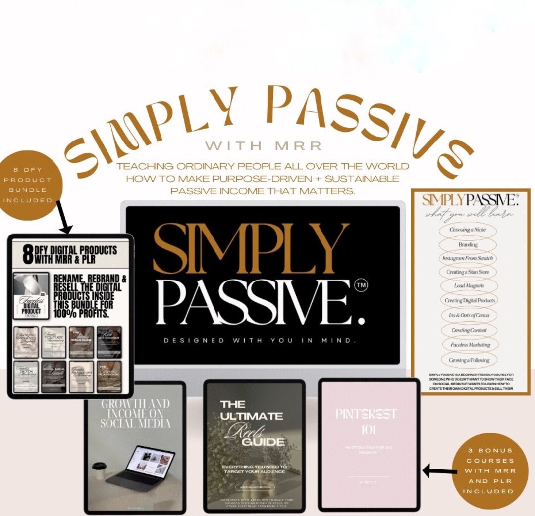 Digital Marketing Course Simply Passive Master Resell Rights Digital ...