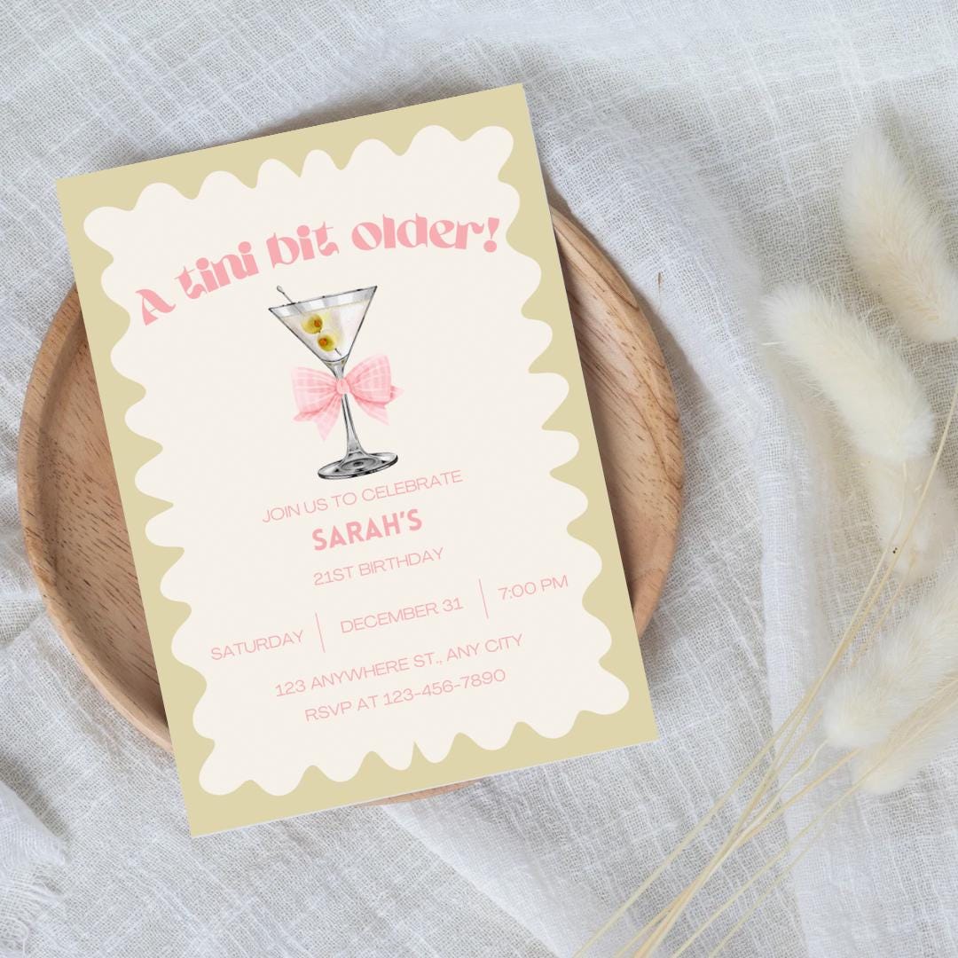 Girly Birthday Invite, 21st Birthday Invitation, Birthday Party ...