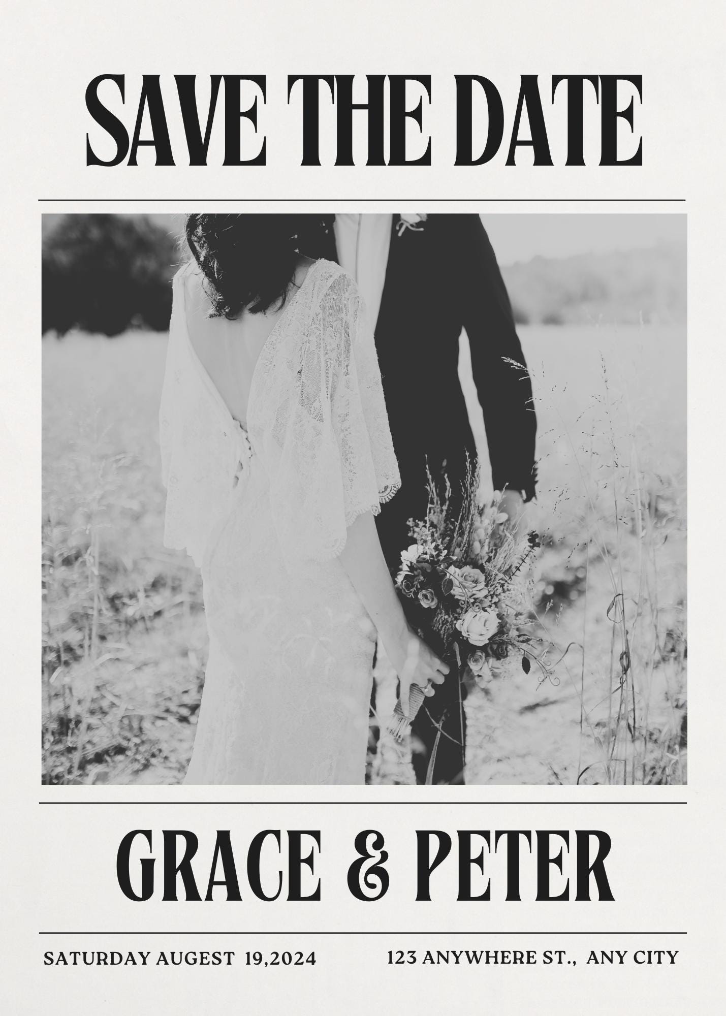 Engagement Party Invitation Template, Modern & Classic, Elegant ...