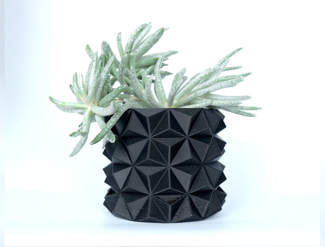 Geometric Succulent Planter STL File – 3D Printable Plant Pot – Modern ...