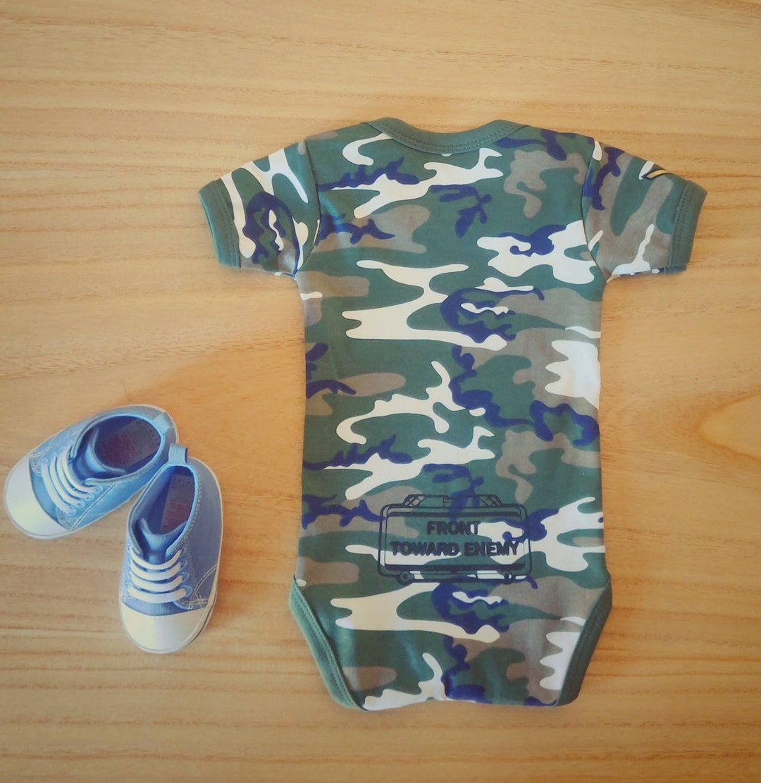 Camo Poop Force Baby Grow - Etsy