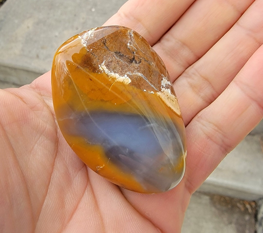 Rare Montana Madison Blue Agate With Brecciated Jasper "old Stock ...