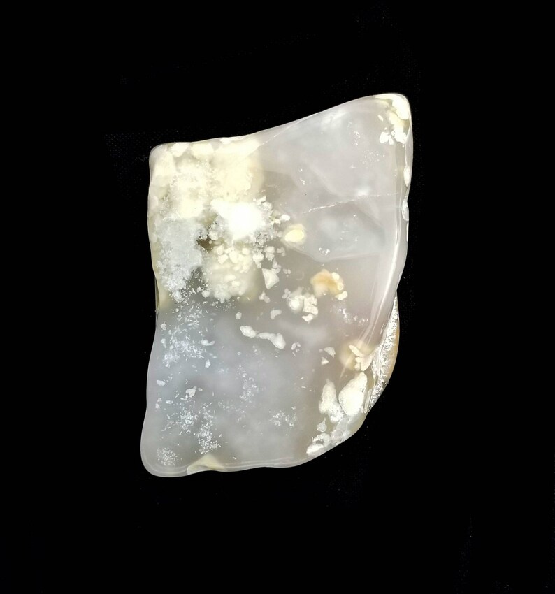 Polished Natural Seam Agate Clear Chalcedony montana | Etsy