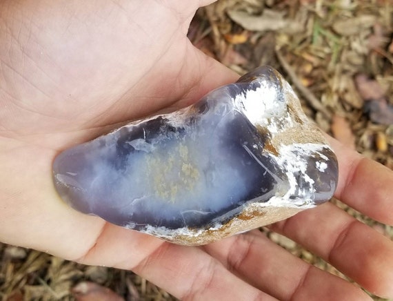 Big A Madison Blue Agate Rare Blue Chalcedony and Jasper | Etsy