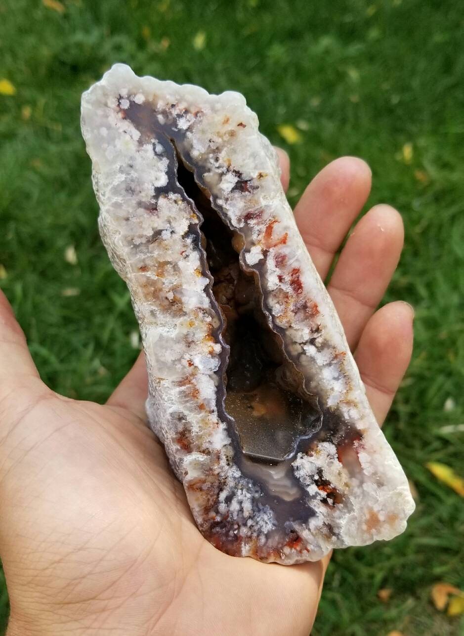 Huge Fortification Plume Agate Botryoidal Watermark Stone - Etsy