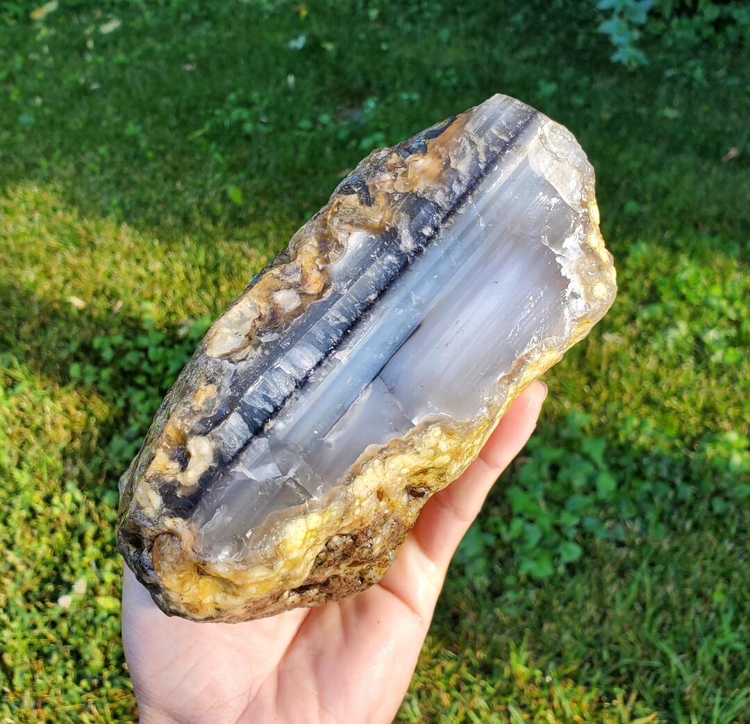 Giant A+ Waterline Agate North Dakota Natural Unpolished 54oz - Etsy