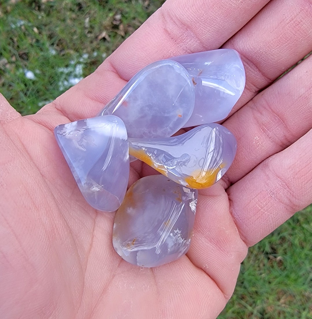 5 Beautiful Madison Blue Agates Montana Blue Chalcedony Pack 52g - Etsy