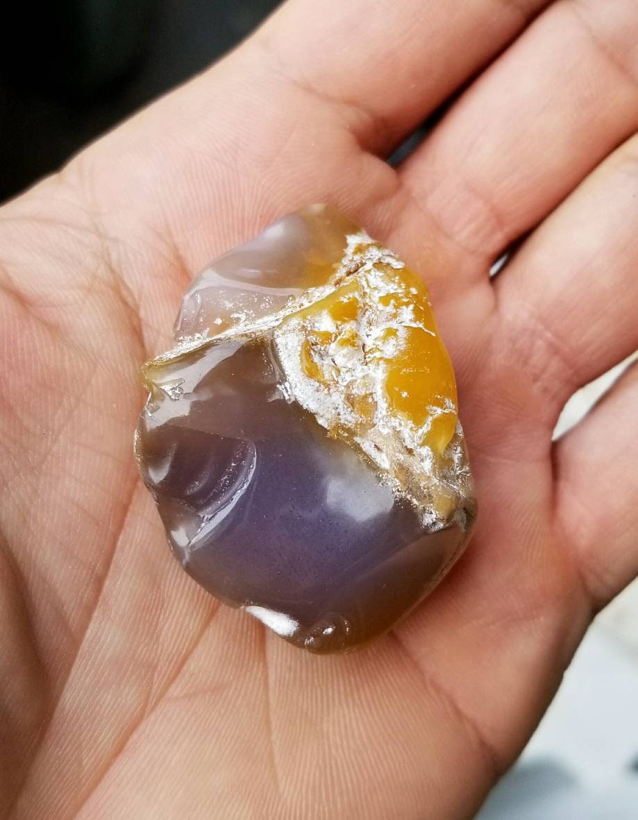 Tumbled Madison Blue Agate W/ Orange Brecciated Jasper | Etsy