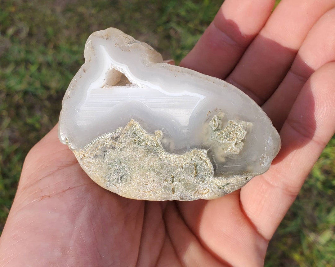 Waterline Agate Limb Cast: Polished Montana Stone (8.45oz) - Etsy