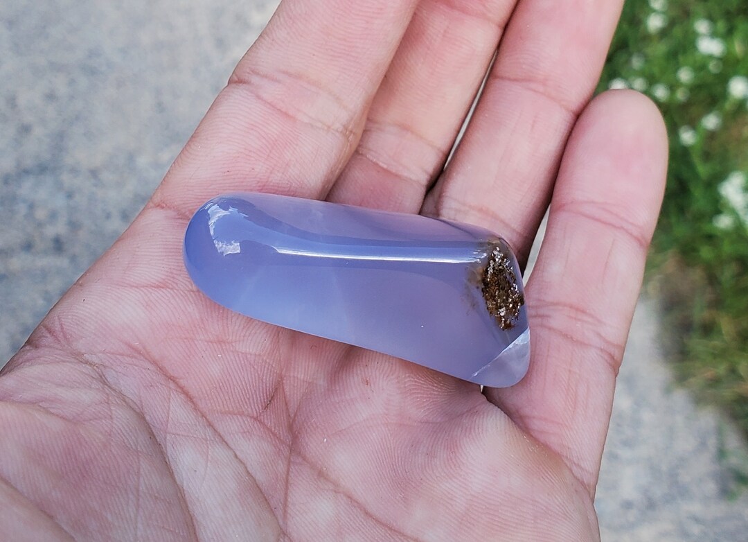 Primo Madison Blue Agate Old Stock Blue Gemy Chalcedony Tumble - Etsy