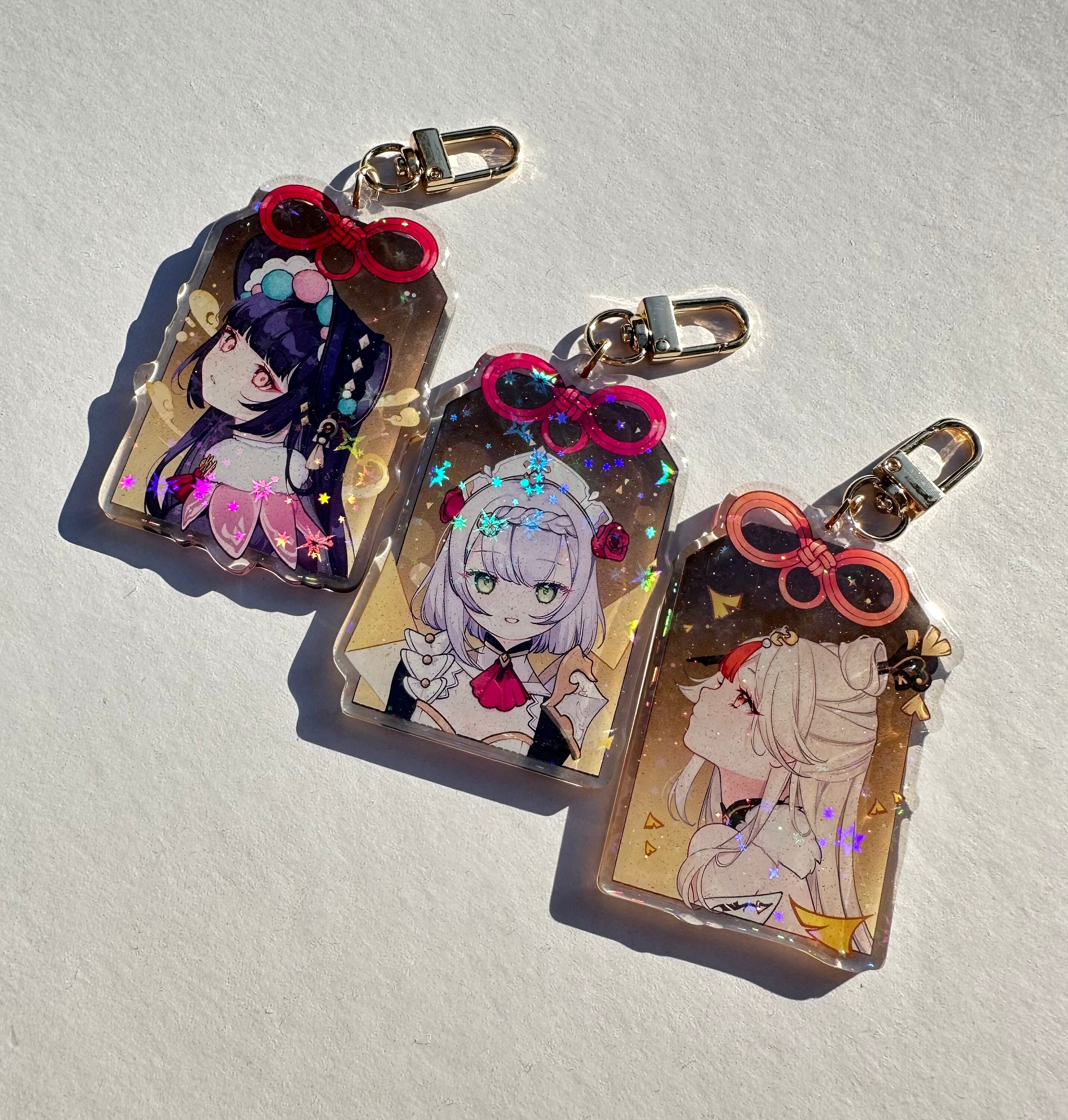 Genshin Impact Omamori Keychains - Etsy