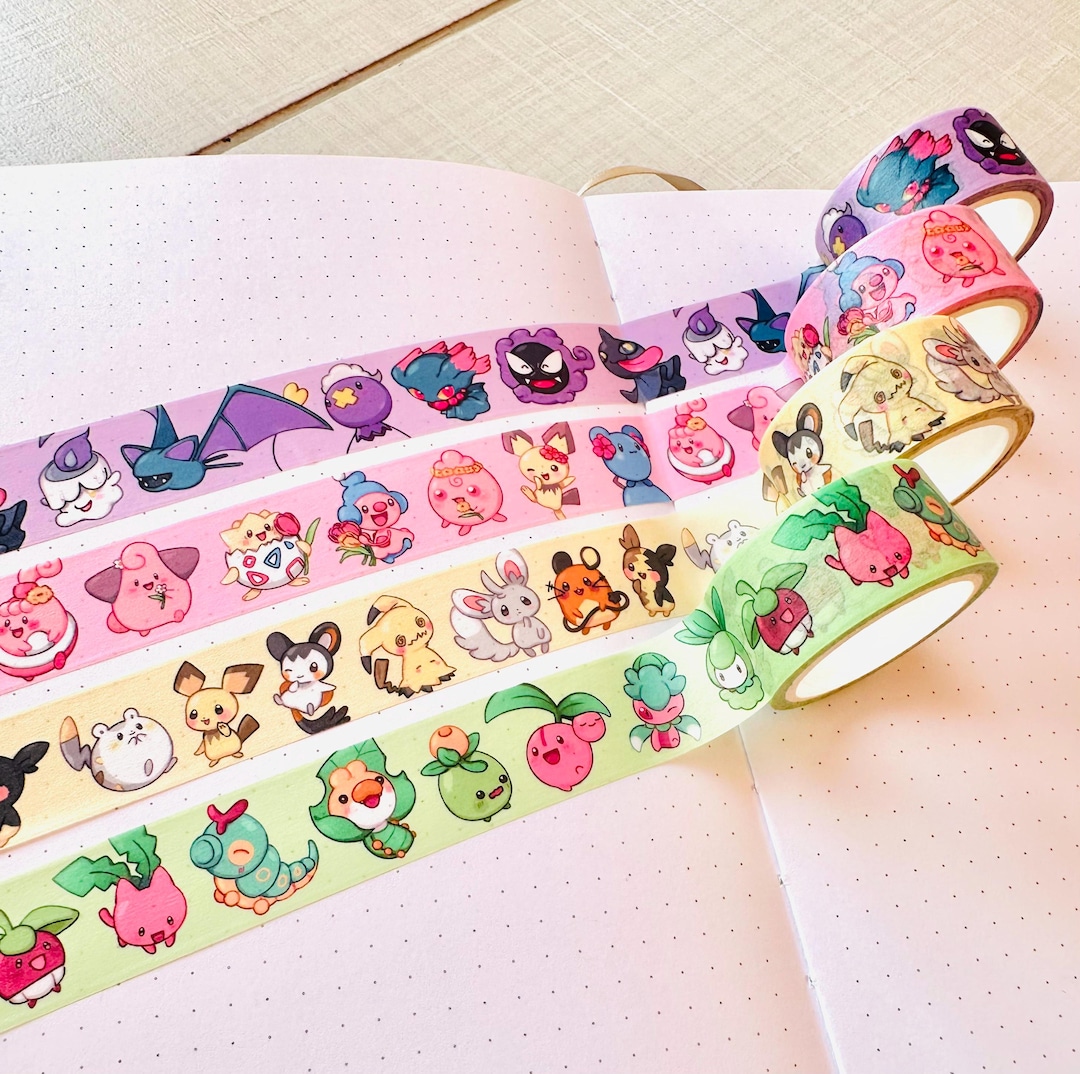 Pokemon Washi Tapes - Etsy