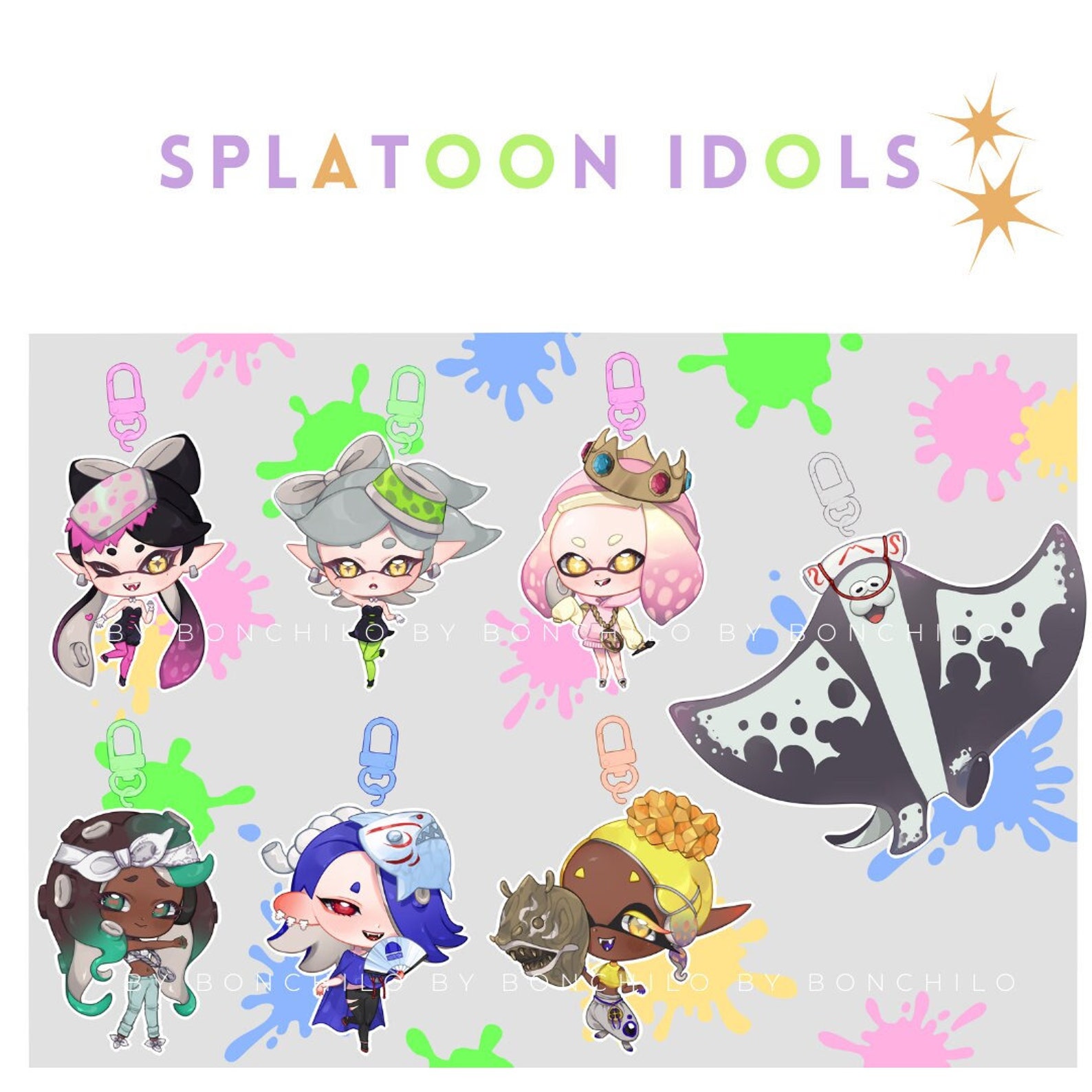 Splatoon Idols Keychains - Etsy