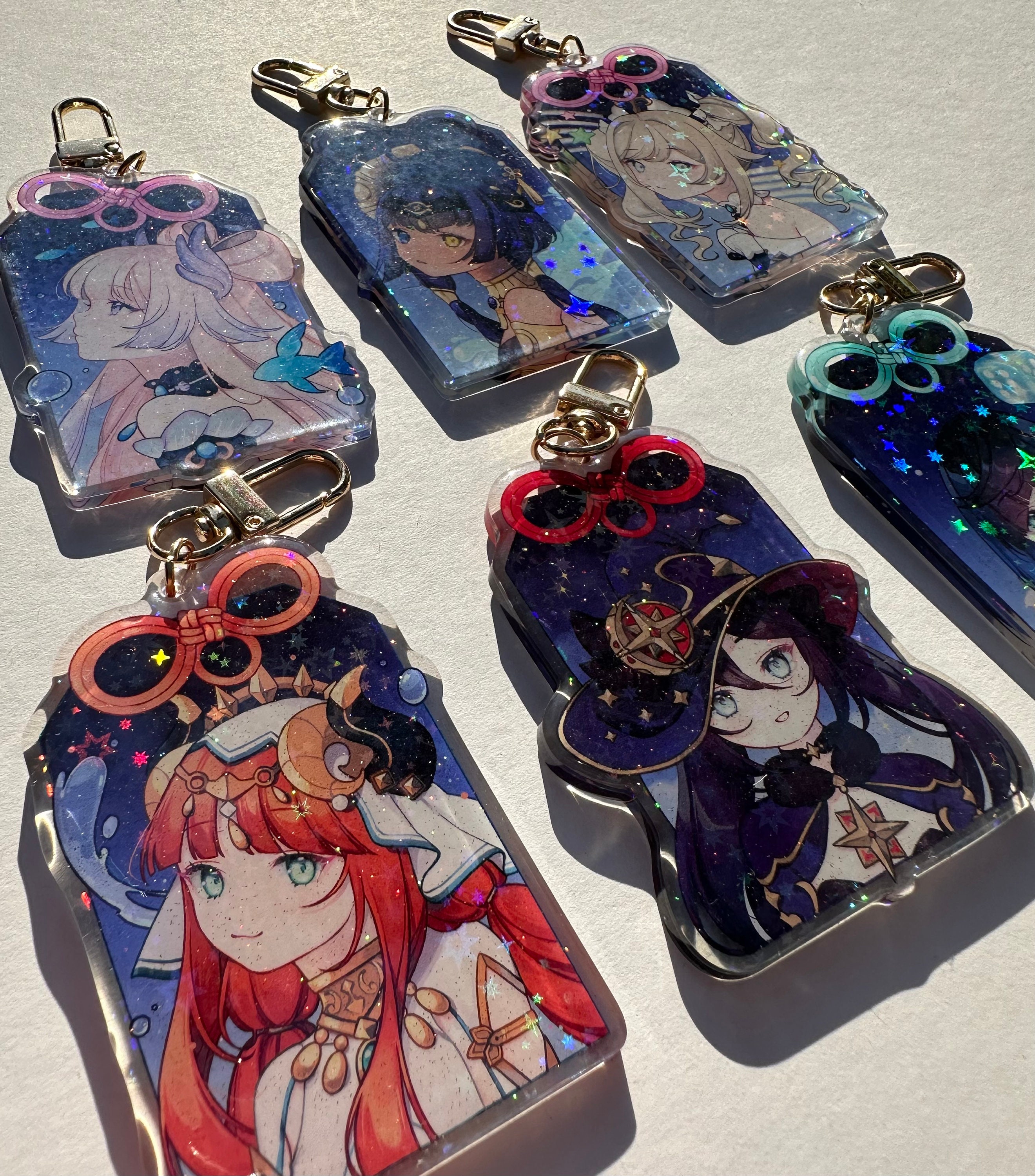 Genshin Impact Omamori Keychains - Etsy