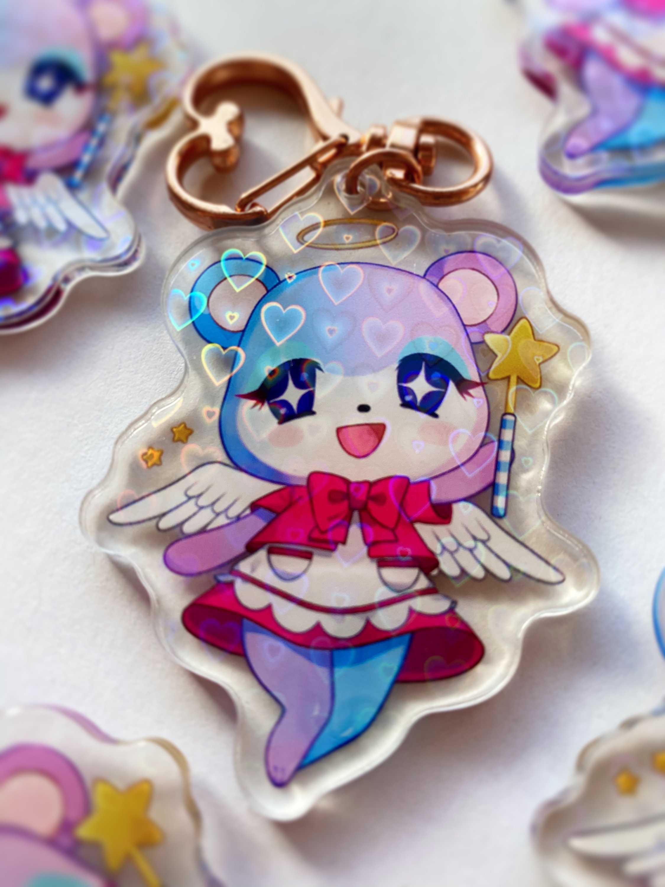 Animal Crossing Holographic Acrylic Charms - Etsy