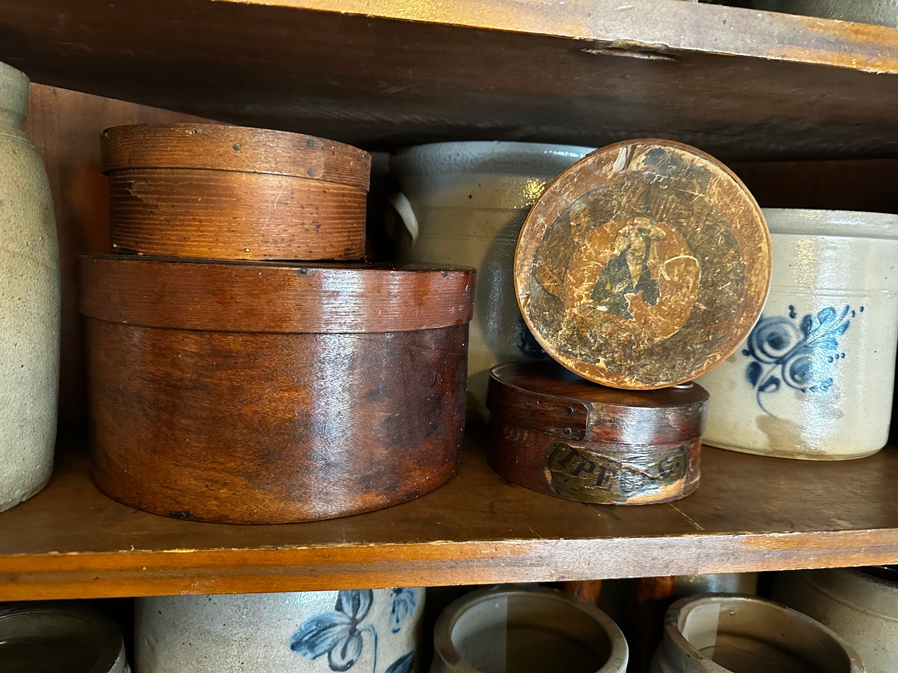 Antique Medium Wood Pantry Box - Etsy