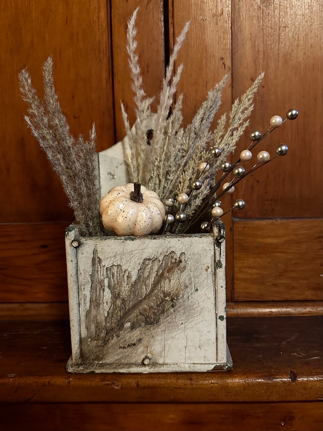 Old White Wooden Kitchen Match Box - Etsy